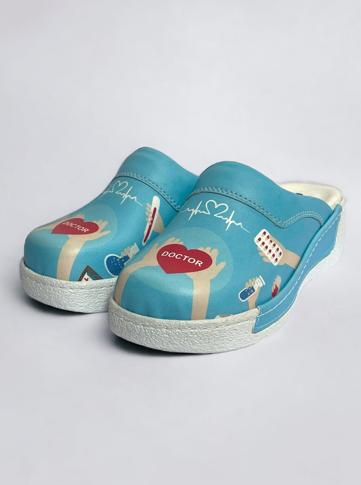 Orthopedic medical clogs, unisex, blue - Dr. Cardio - Professional ...